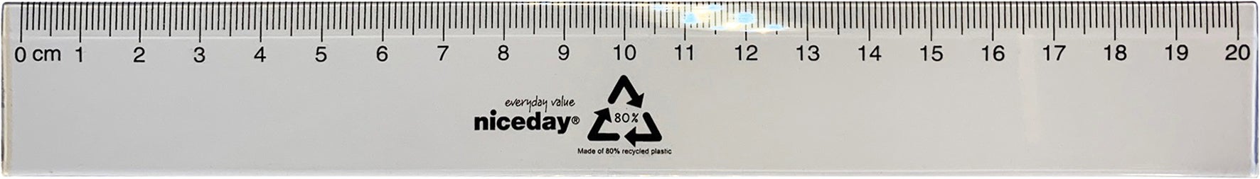Linjal 20 cm Niceday plast