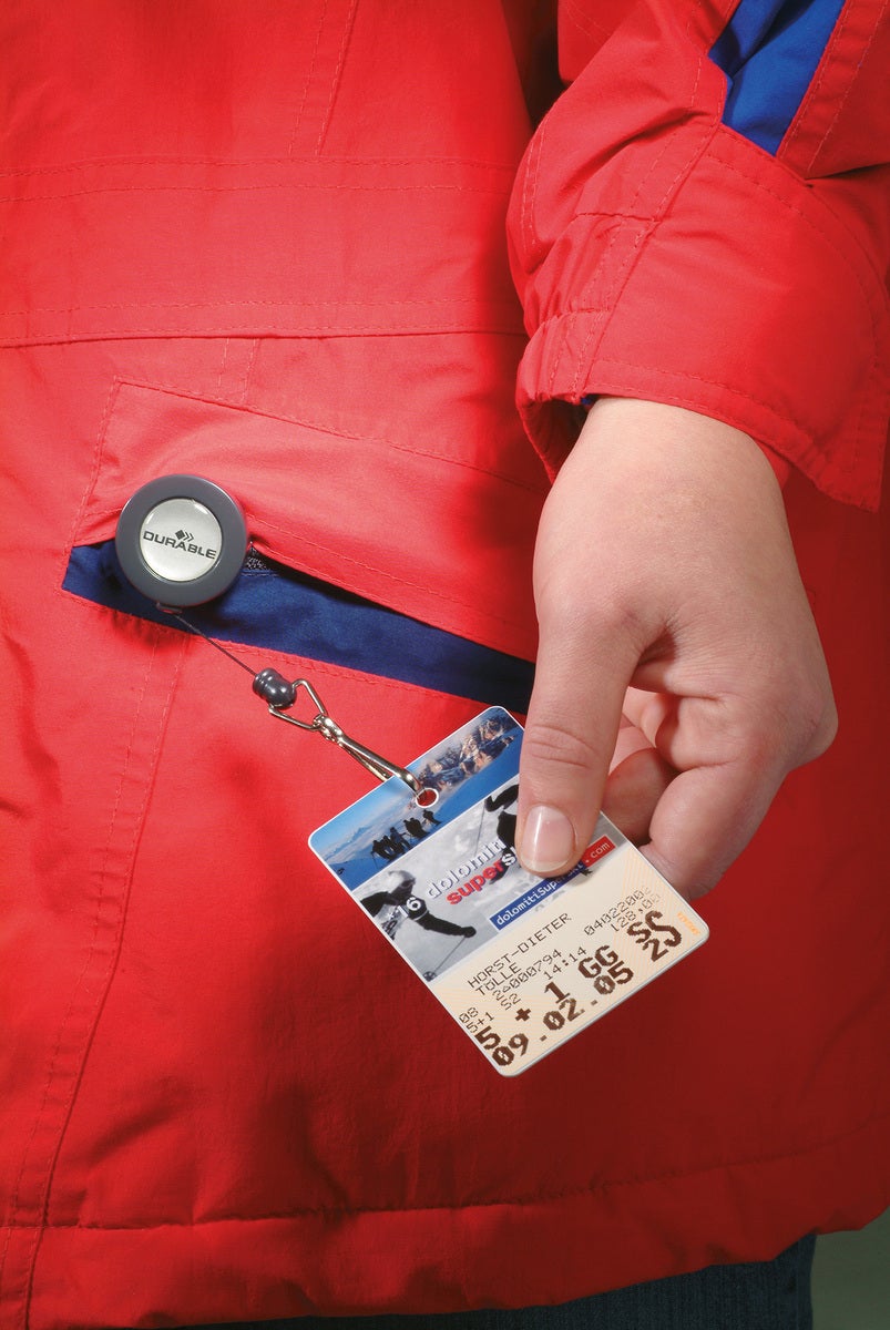 Utdragbar jojo med hake mörkgrå 10 st/fp